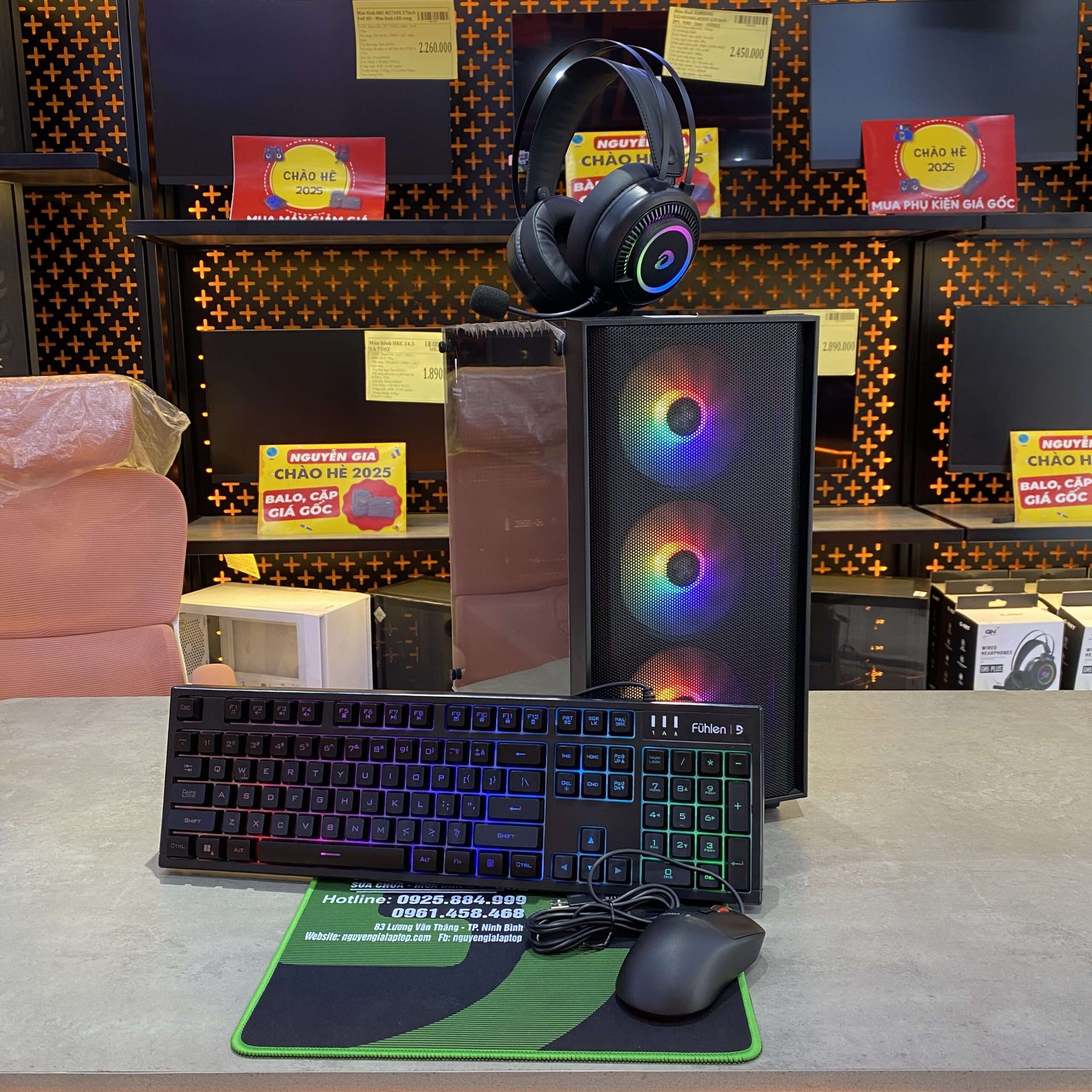 Máy tính Gaming/Đồ họa H610/Intel Core i3-12100F/8GB DDR4/256GB SATA/RX ...