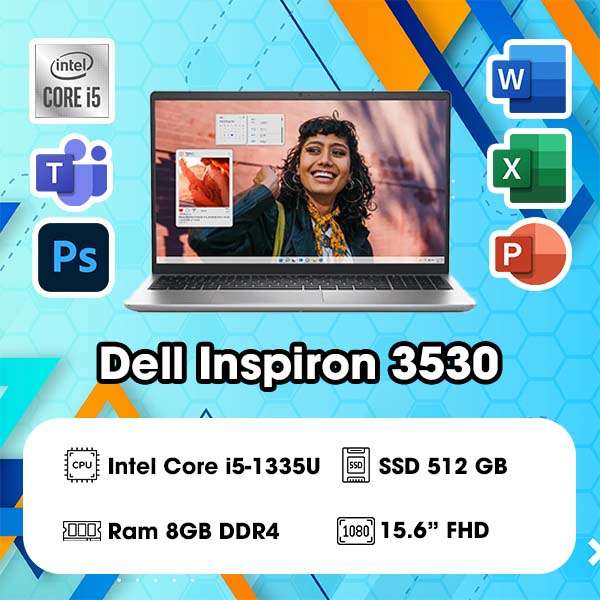 Laptop Dell Inspiron 3530 (Intel Core i5-1335U | Ram 16GB | SSD 512GB ...