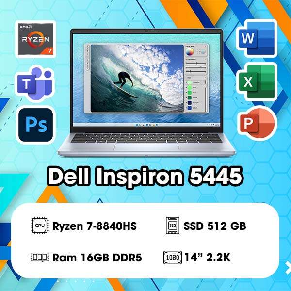 Laptop Dell Inspiron 5445 (Ryzen 7-8840HS | Ram 16GB | SSD 512Gb ...